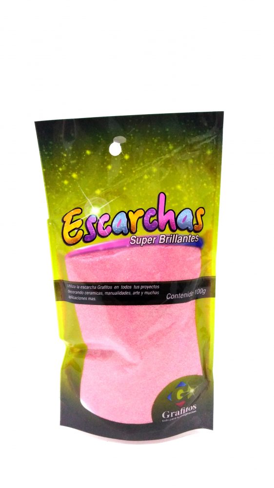Escarcha tornasol rosa 100 gr - Suescun