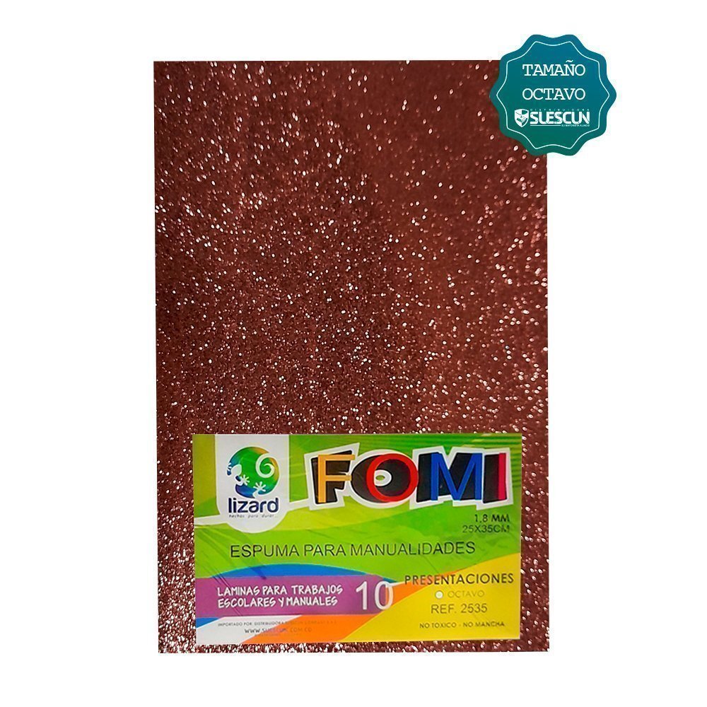 Fomi 1/8 escarchado café x10 Unidades - Suescun