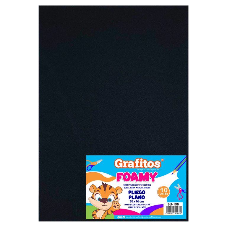 Foamy Lamina Negro - Suescun