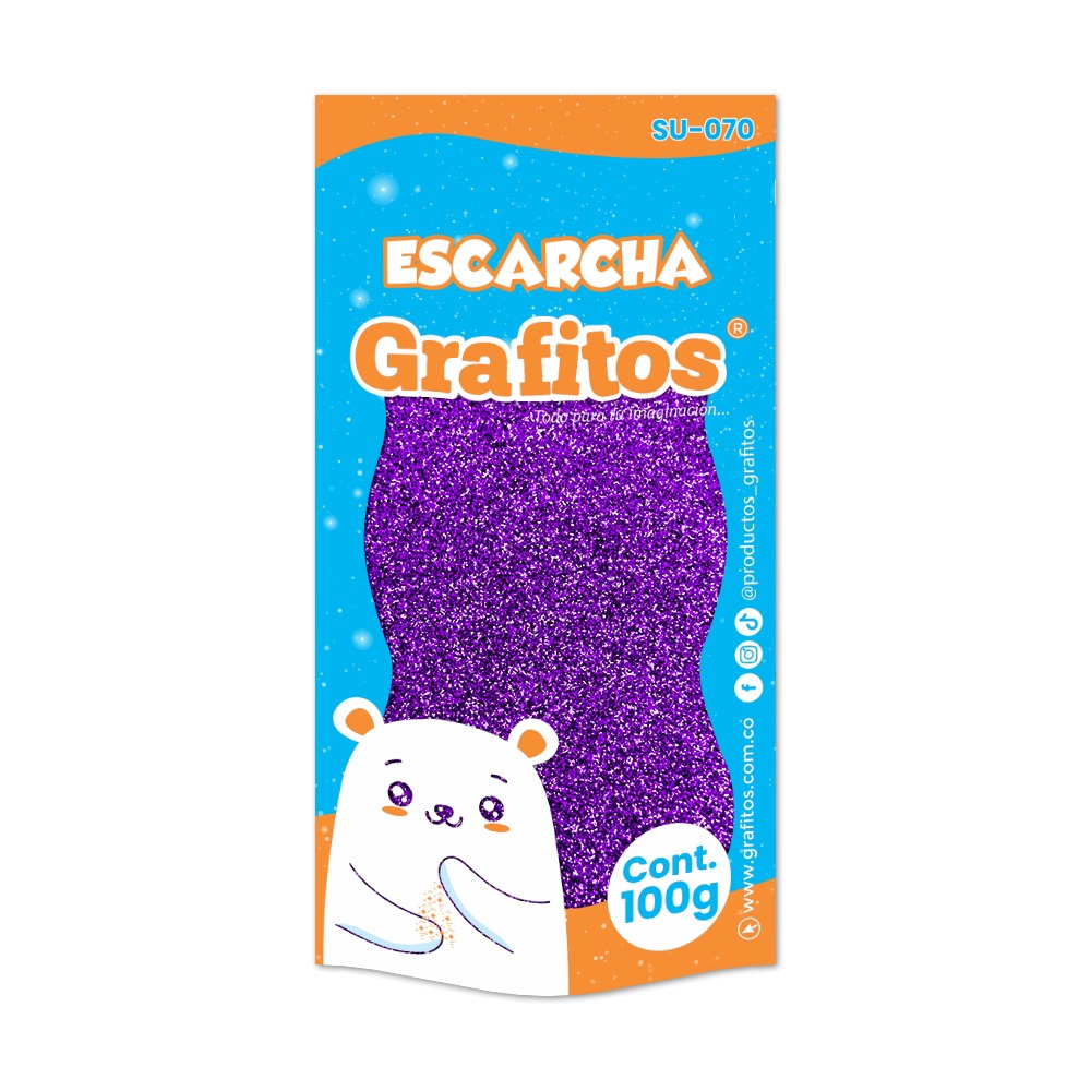 Escarcha Corriente Morada De 100 Gr - Suescun