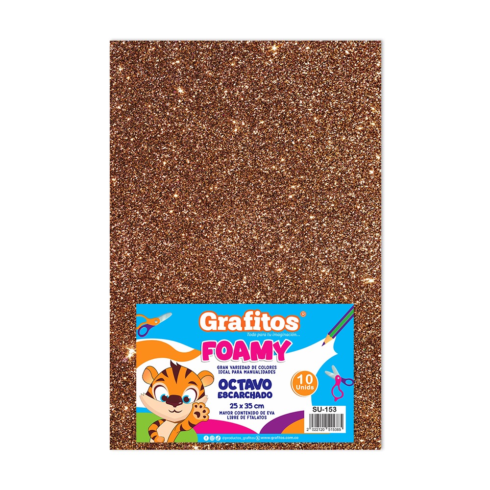 Foamy 1/8 Escarchado Café - Suescun