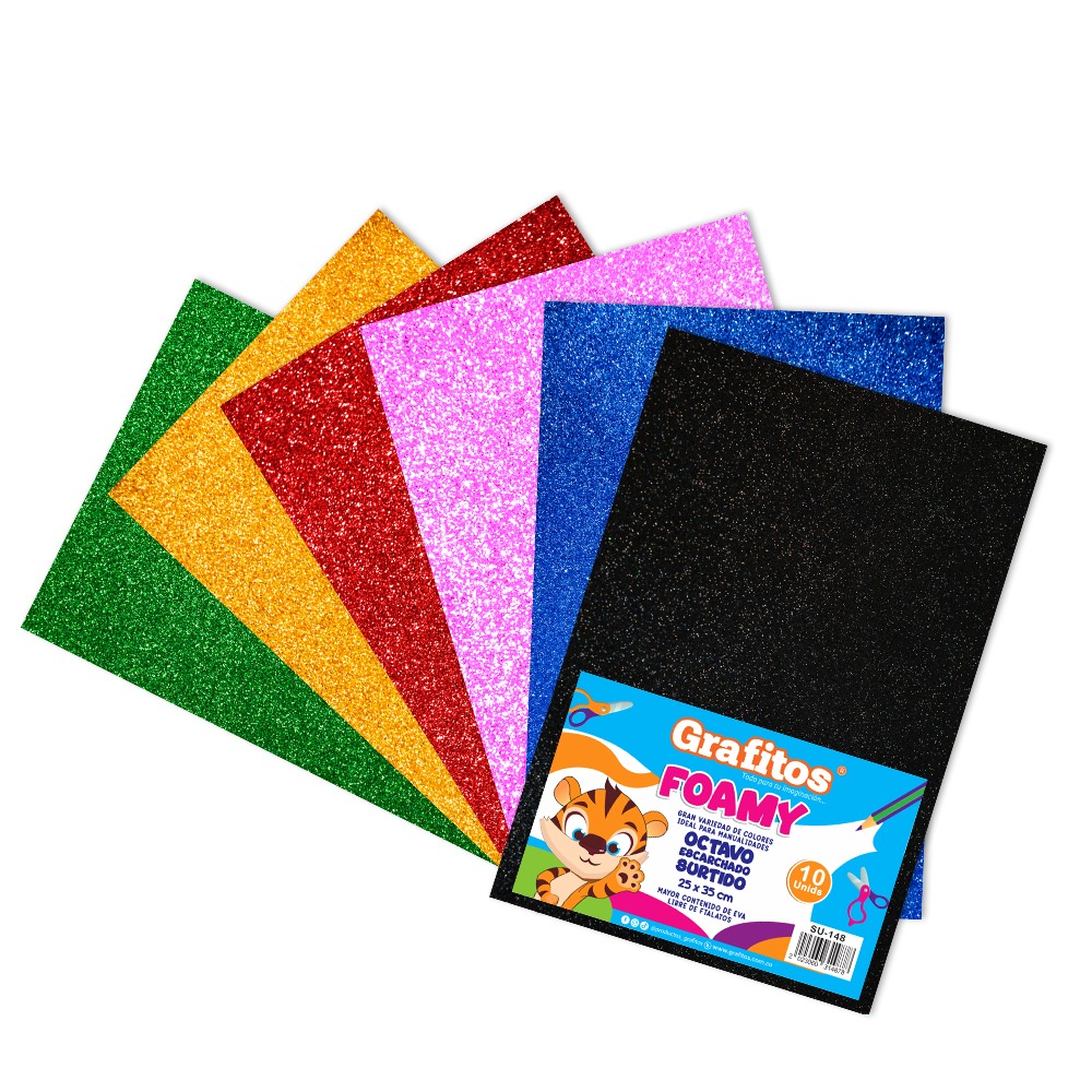 Foamy 1/8 Escarchado Surtido - Suescun