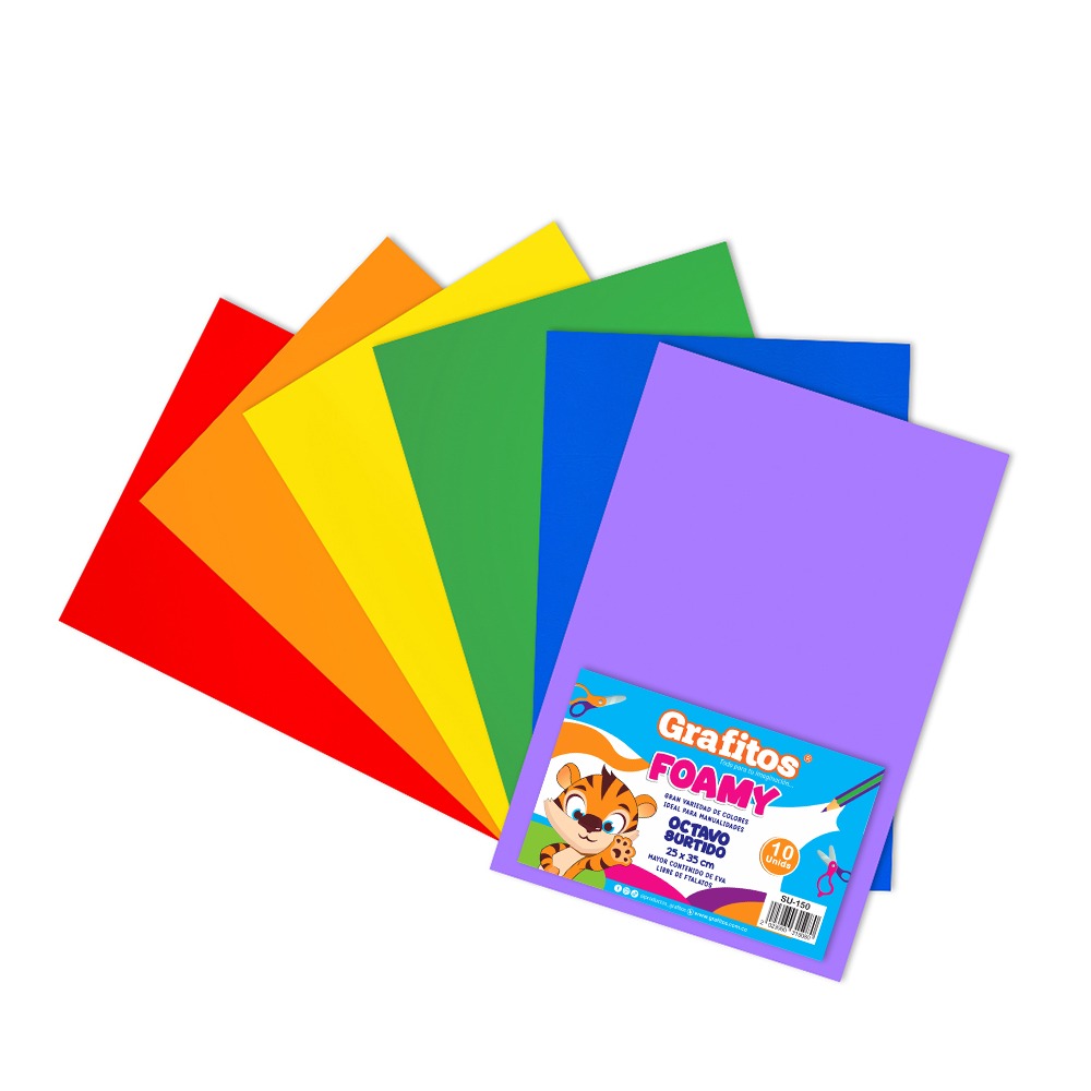 Foamy 1/8 Liso Colores Surtidos - Suescun