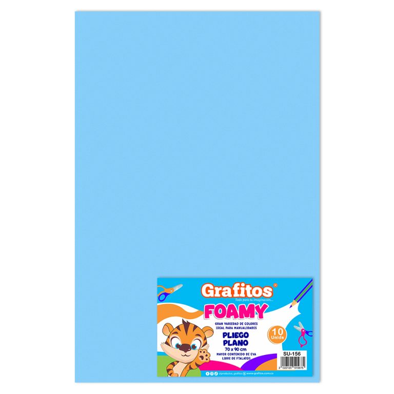 Foamy Lamina Liso Celeste - Suescun