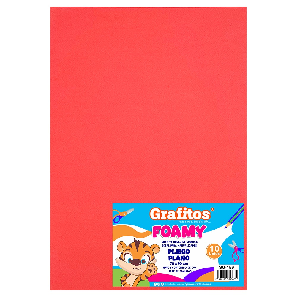 Foamy Lamina Rojo - Suescun