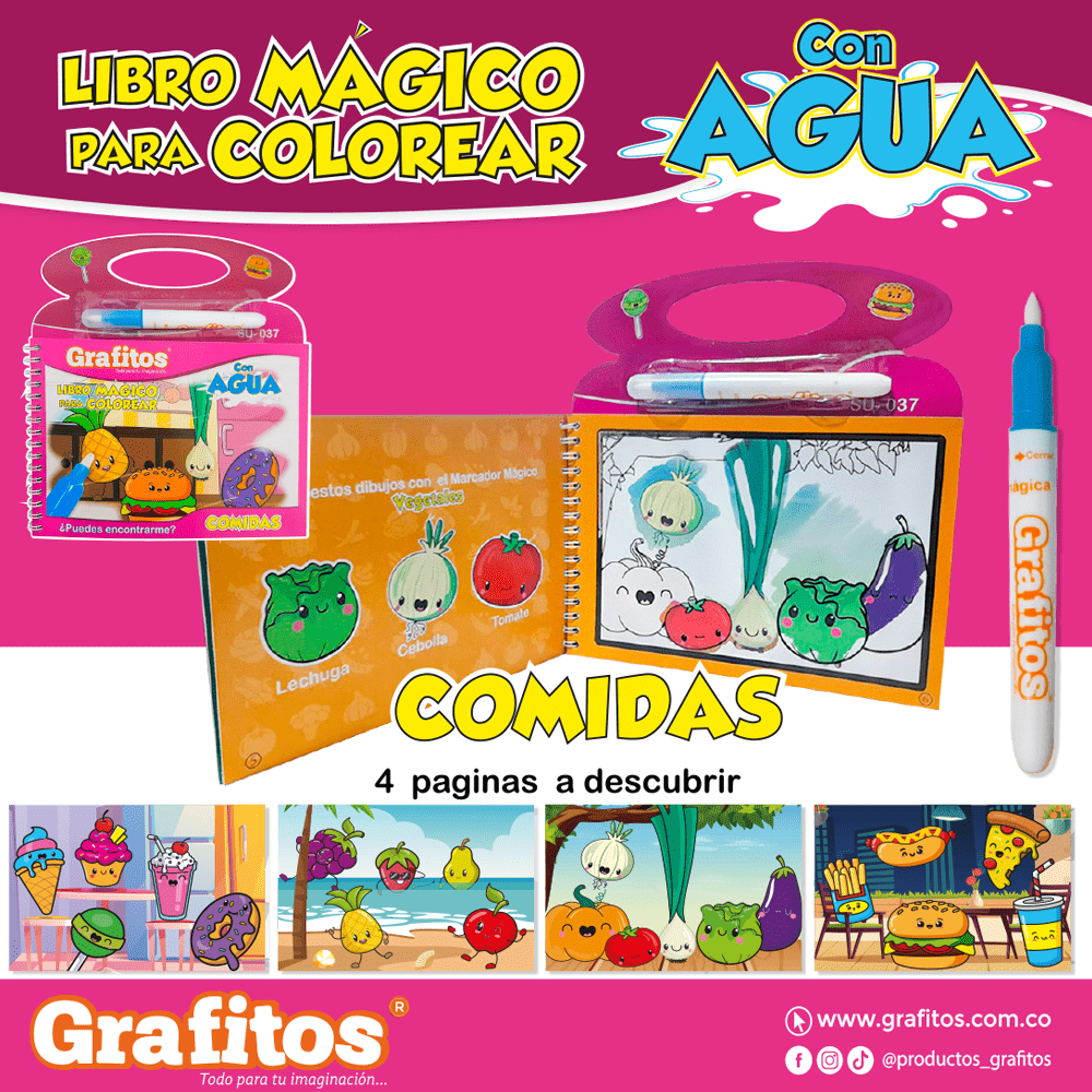LIBRO MAGICO PARA COLOREAR - SU-038 - envíos a todo el país