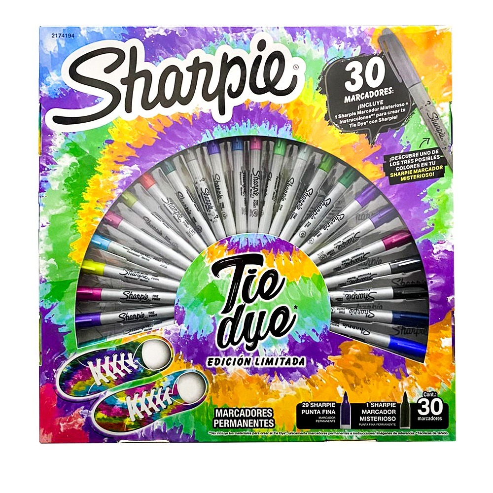 Roseta Sharpie Tie Dye x30 marcadores - Suescun