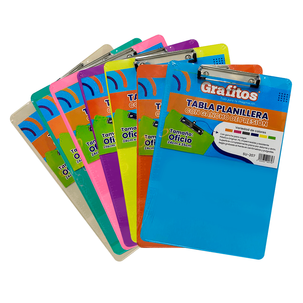 Tabla Planillera Grafitos Con Gancho Presi?n - Suescun