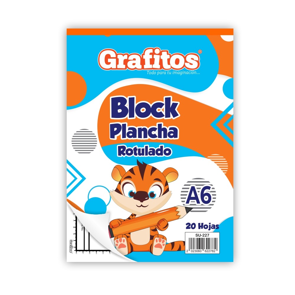 Block Plancha Rotulado A6 Grafitos - Suescun