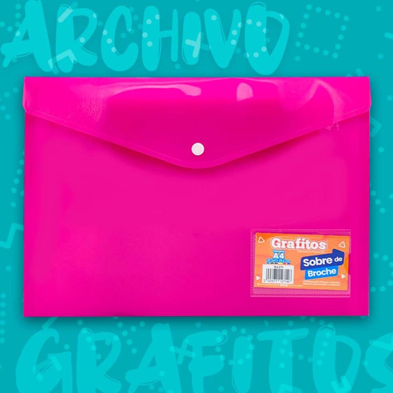 📂 Sobre De Broche Grafitos A4 SU-271 📎📄