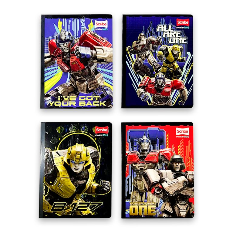 Cuaderno Scribe Transformers 50 Hojas Cuadriculado - Suescun