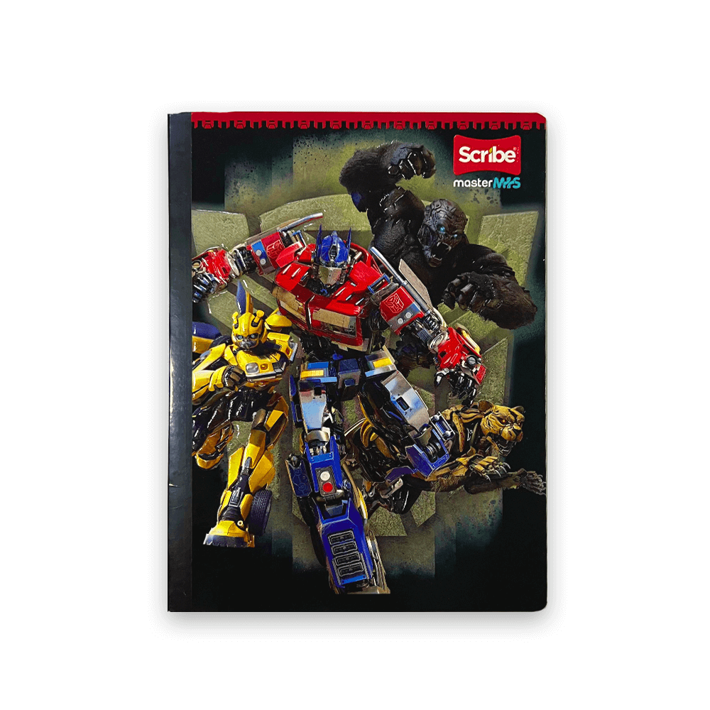 Cuaderno Scribe Transformers 50 Hojas Cuadriculado - Suescun