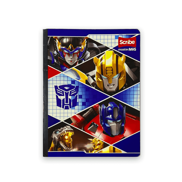 Cuaderno Scribe Transformers 50 Hojas Cuadriculado - Suescun