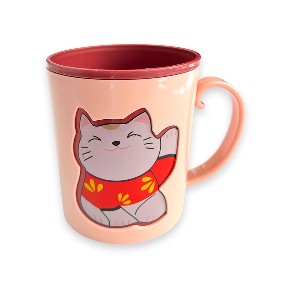 Pocillo Plástico Kawaii Gatitos - Suescun