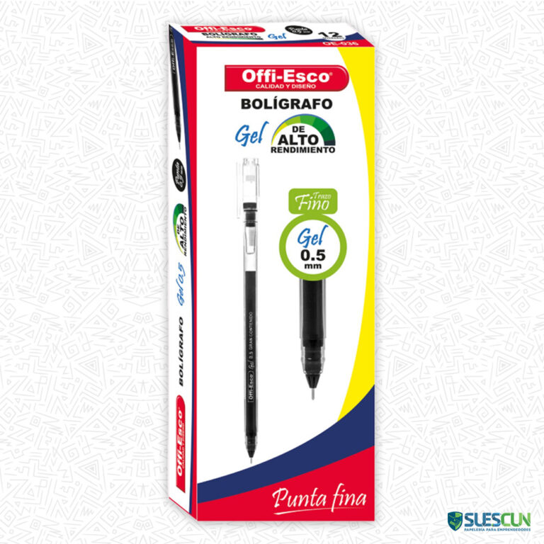 🖊️ Bolígrafo Gel 0.5 Mm Offi Esco OE-036 📓