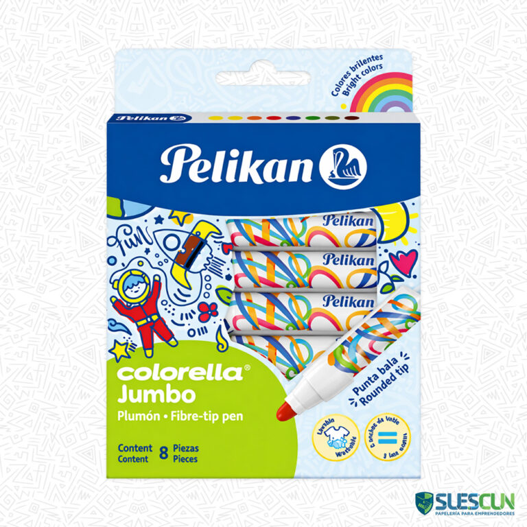 🖍️ Plumones Colorella Jumbo x8 | Colores vivos ¡Cómpralos!